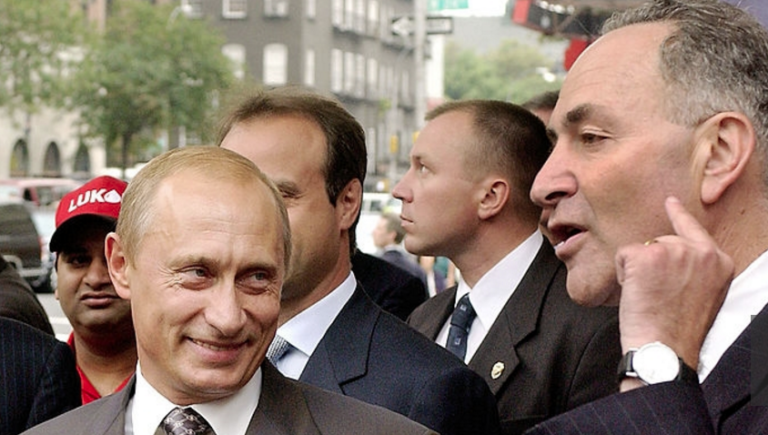 Democrat U.S. Senate Minority Leader Charles Schumer & Russin President ...